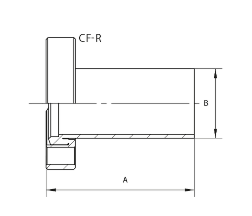 Flansch mit Rohransatz | drehbar | ISO-CF Flansche - WISSEL ...